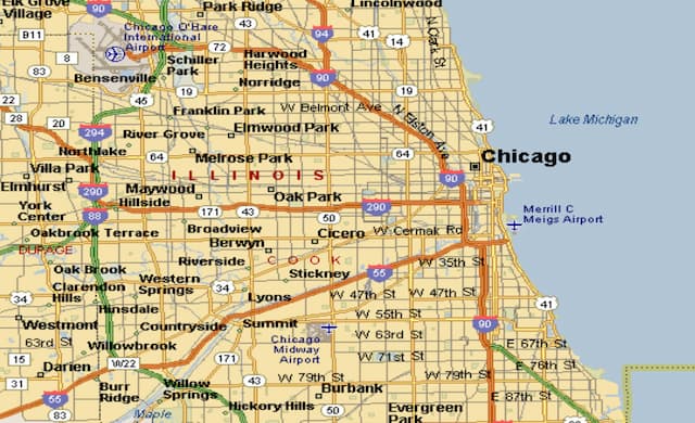 Chicago Geography & Map | Flamingo Travels